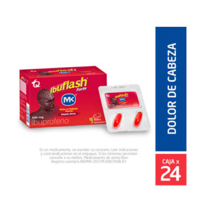 IBUFLASH 400 MG CAJA X 24 CAPS – Farmavida – Droguería Online, Salud y ...